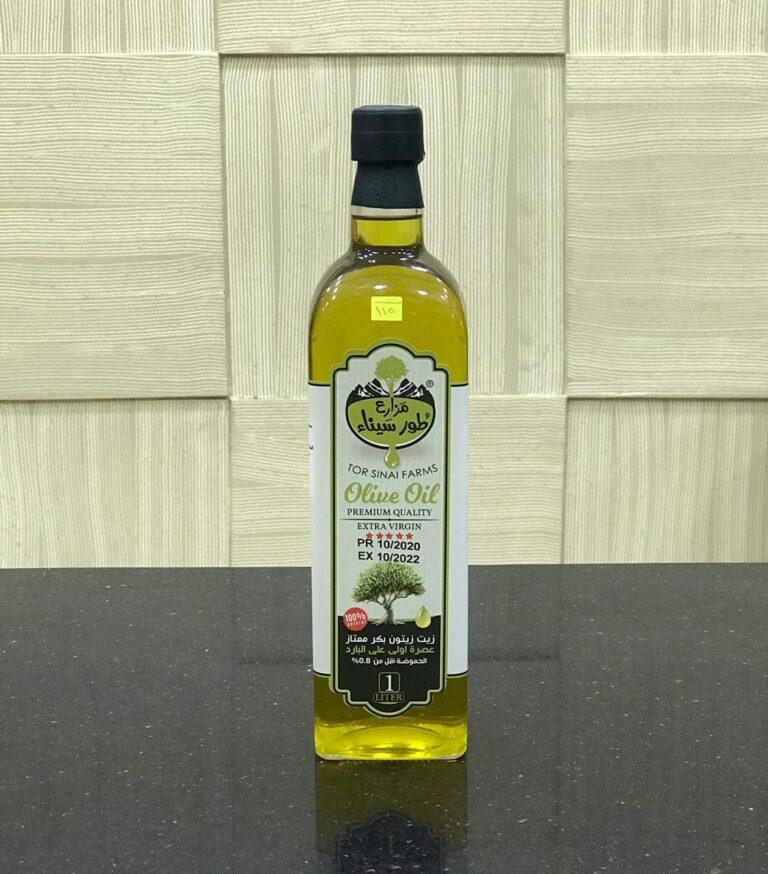 زيت زيتون زجاج 1 لتر مزارع طور سيناء
